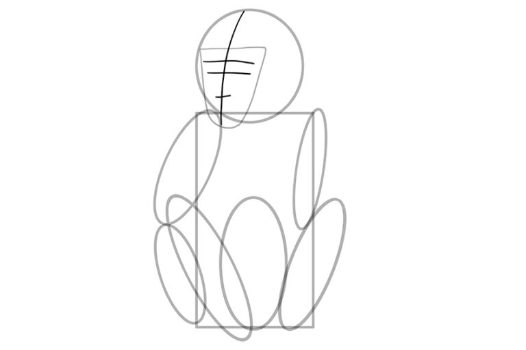 Affe zeichnen - Schritt für Schritt Anleitung für eine Affenzeichnung