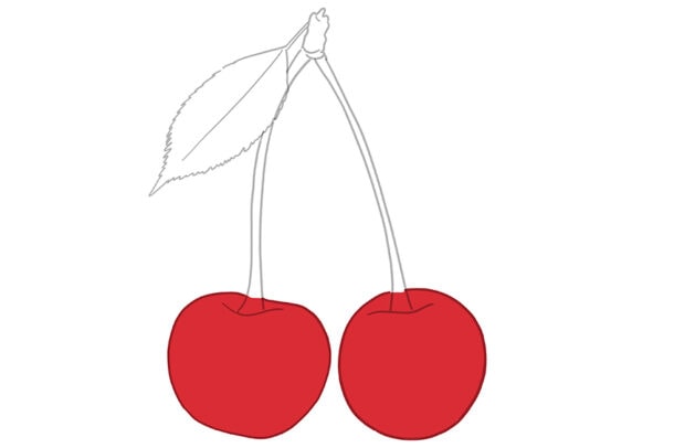 Kirsche zeichnen - Lerne eine realistische Kirsche zu malen