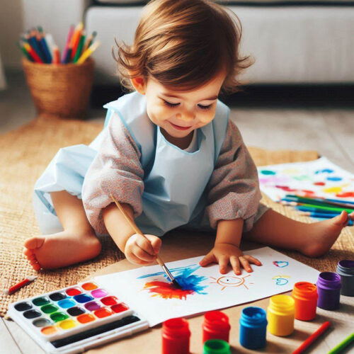 Malen mit Kleinkindern - Für die frühe Entwicklung